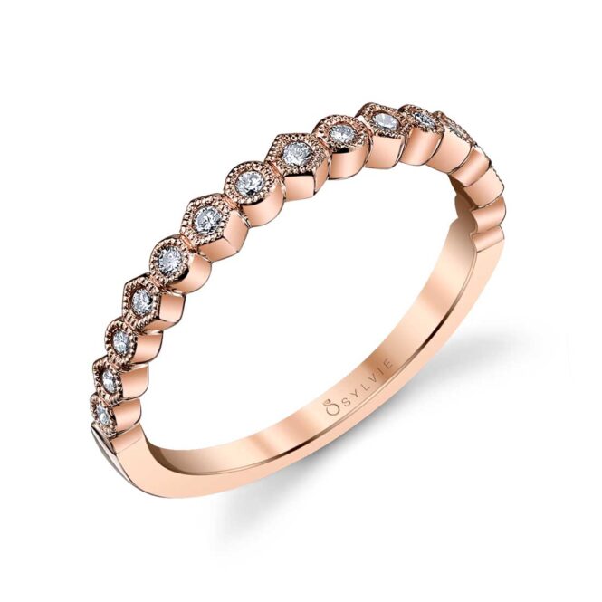 Stackable Wedding Ring - Justine